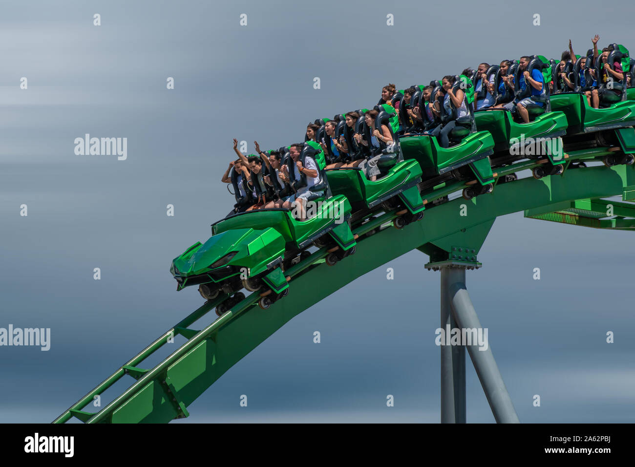 Orlando, Florida. August 07, 2019. People having fun terrific The ...