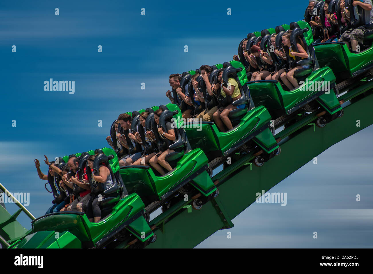 Orlando, Florida. October 9, 2019. People having fun terrific The ...