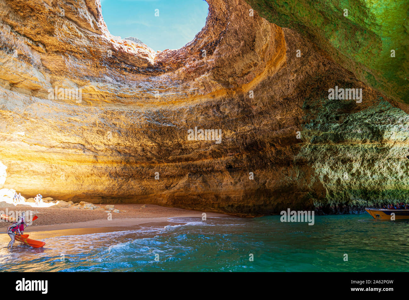 Benagil is a small Portuguese village on the Atlantic coast in the ...