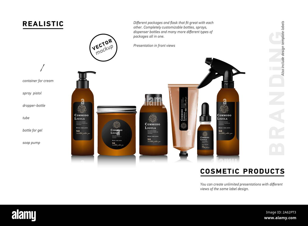 White pump plastic bottle Stock Vector Images - Alamy