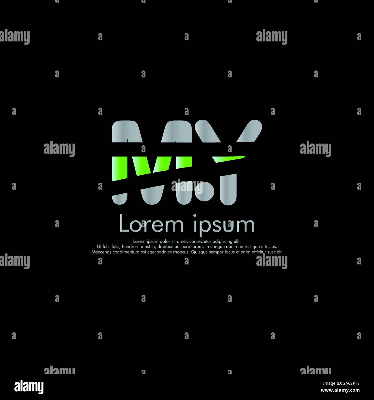 M Y MY Vector initial abstract logo concept Stock Vector Image & Art ...