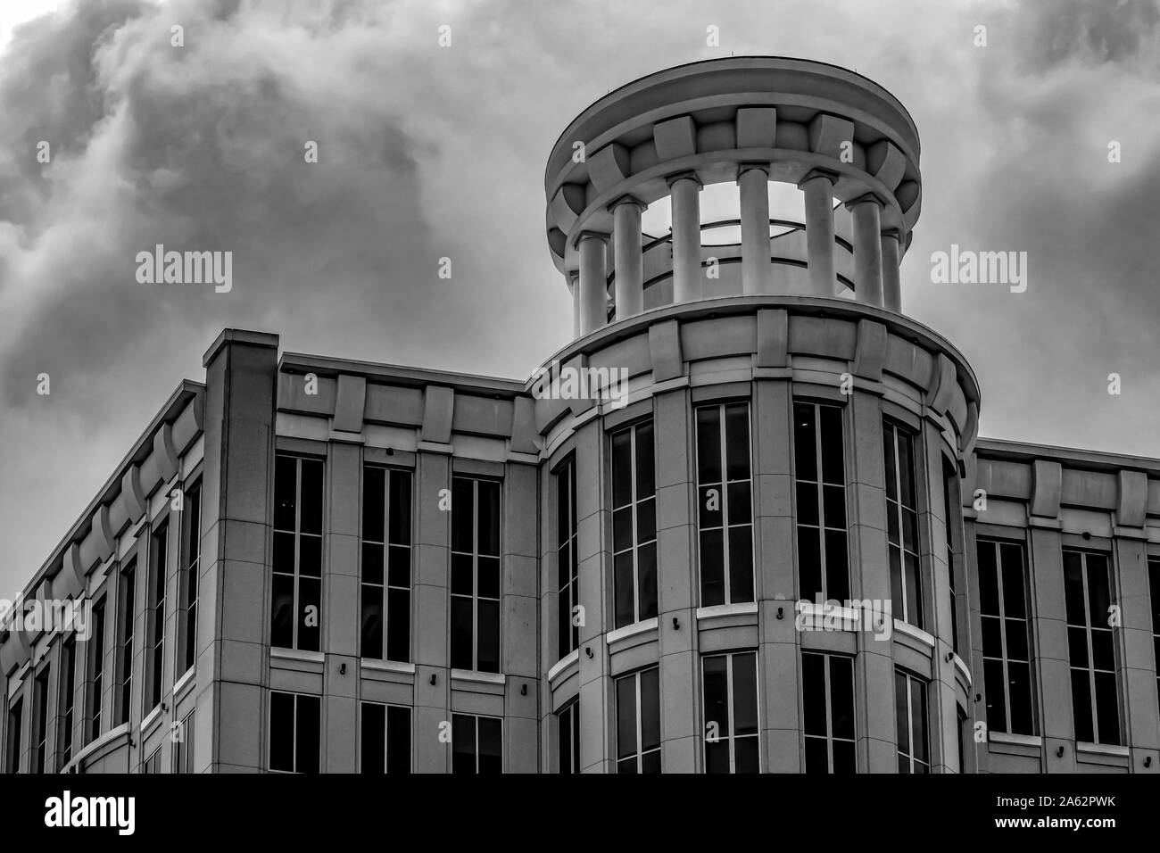 Business hall top view Black and White Stock Photos & Images - Alamy