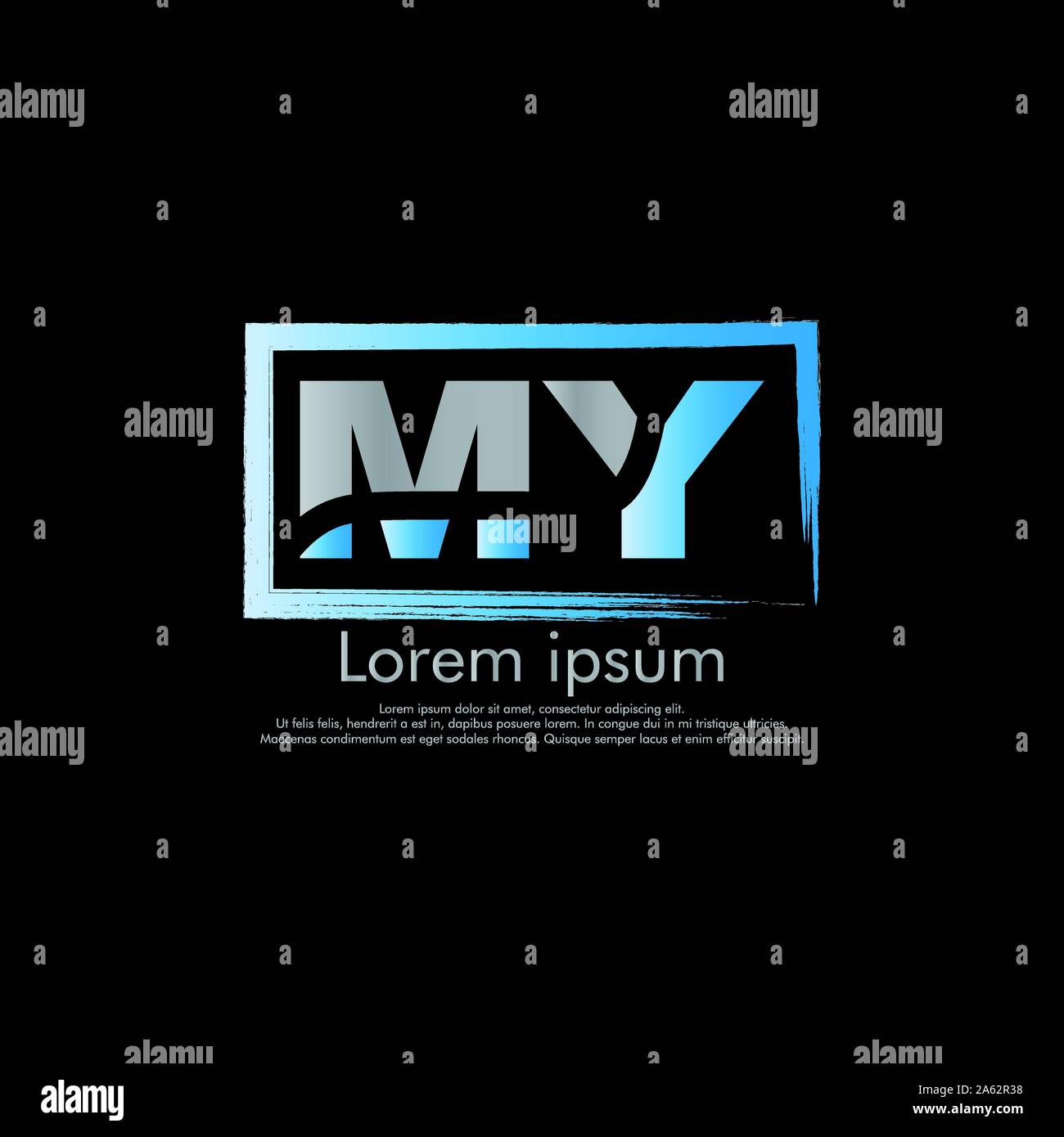 M Y MY Vector initial abstract logo concept Stock Vector Image & Art ...