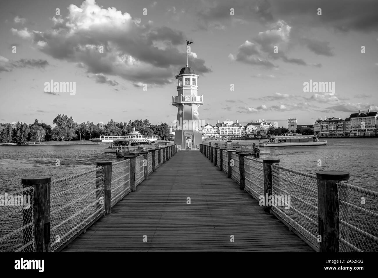 Orlando, Florida. October 11, 2019. Panoramic view of lighthouse and ...