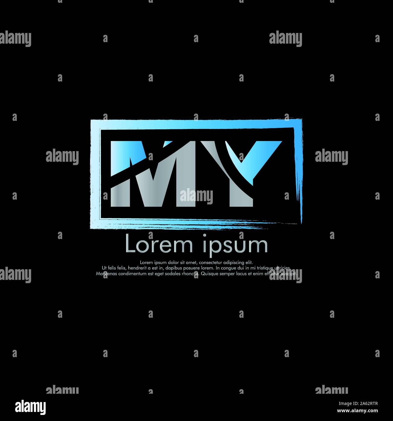 M Y MY Vector initial abstract logo concept Stock Vector Image & Art ...