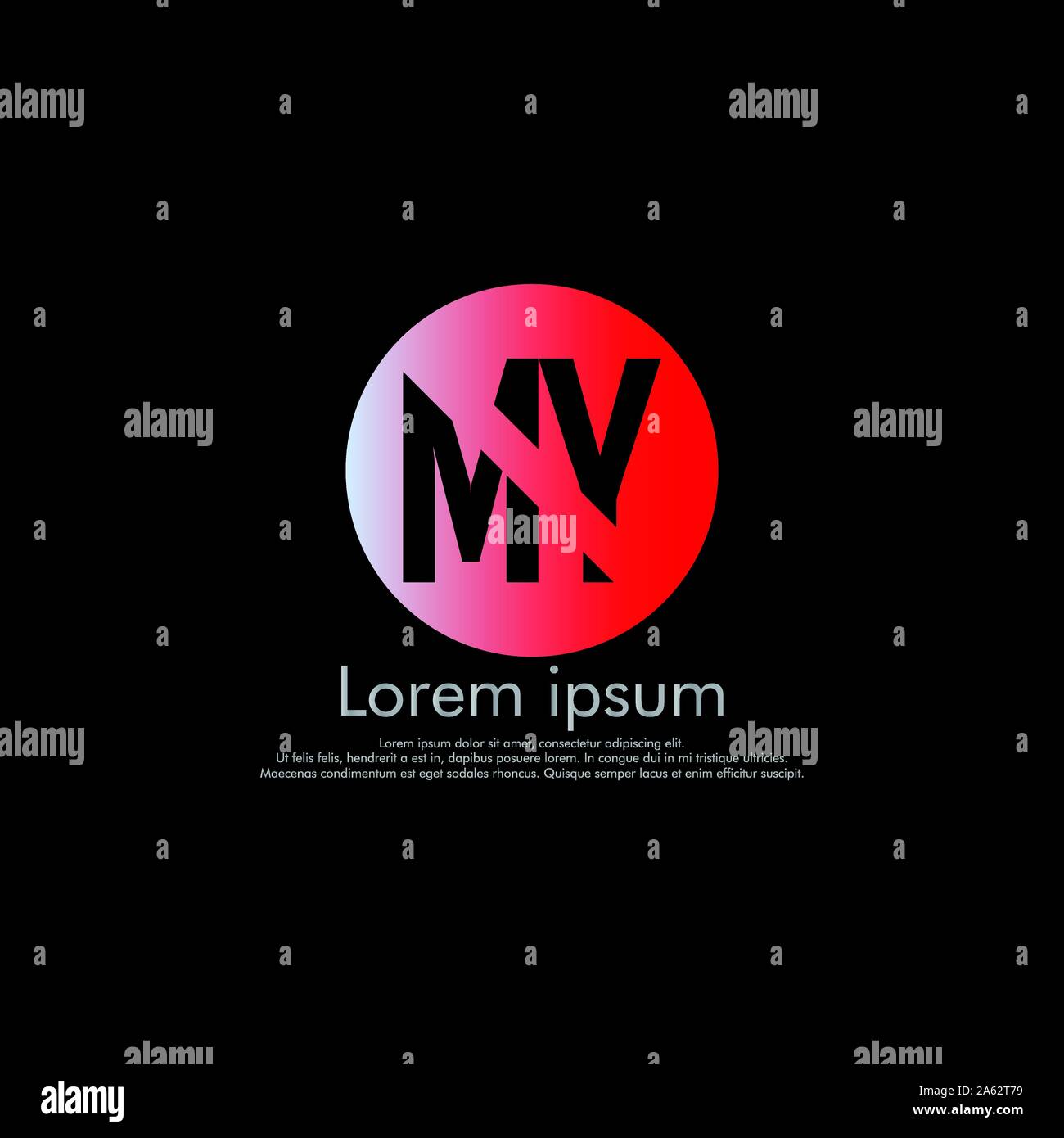 M Y MY Vector initial abstract logo concept Stock Vector Image & Art ...