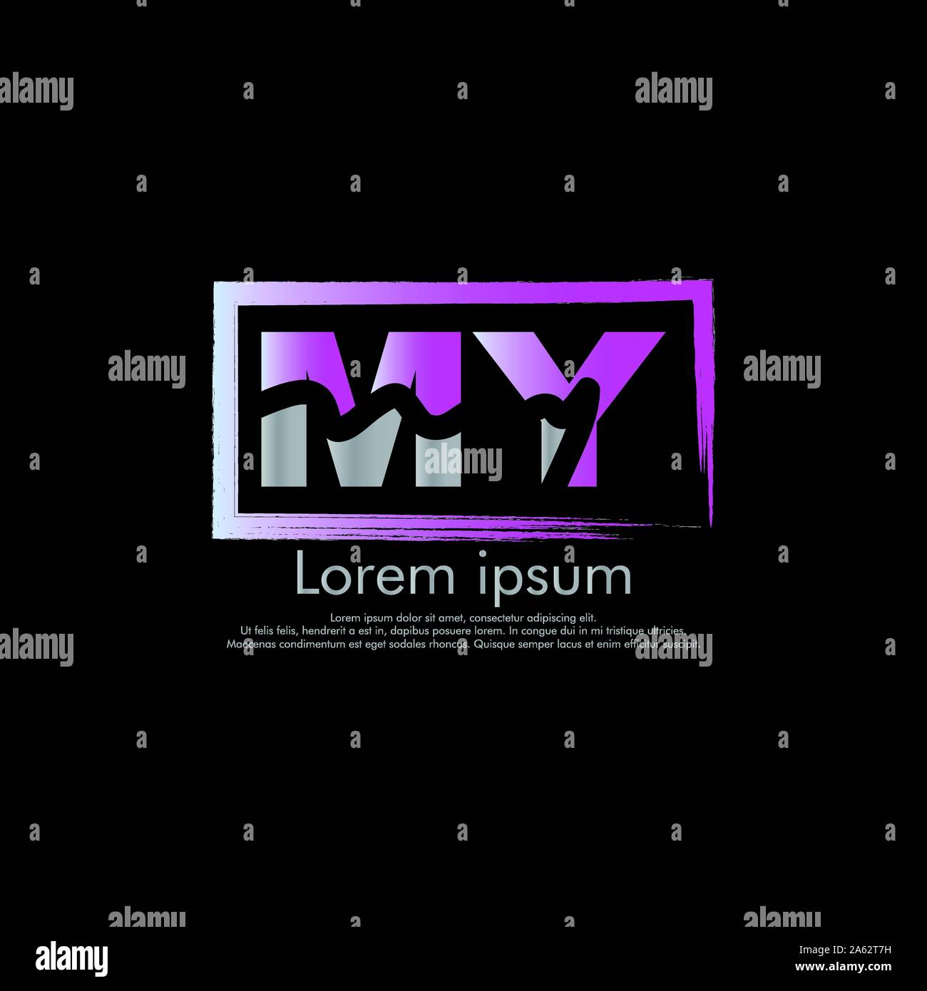 M Y MY Vector initial abstract logo concept Stock Vector Image & Art ...