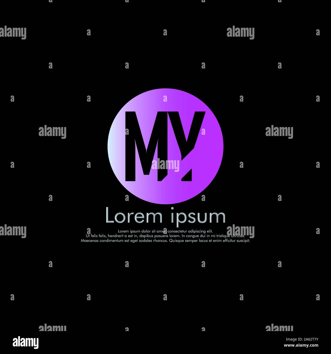 M Y MY Vector initial abstract logo concept Stock Vector Image & Art ...