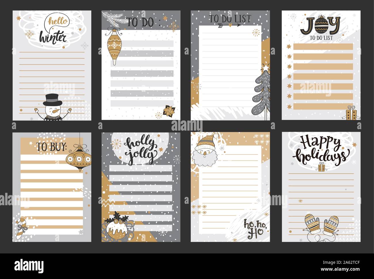 Check list christmas Stock Vector Images - Alamy