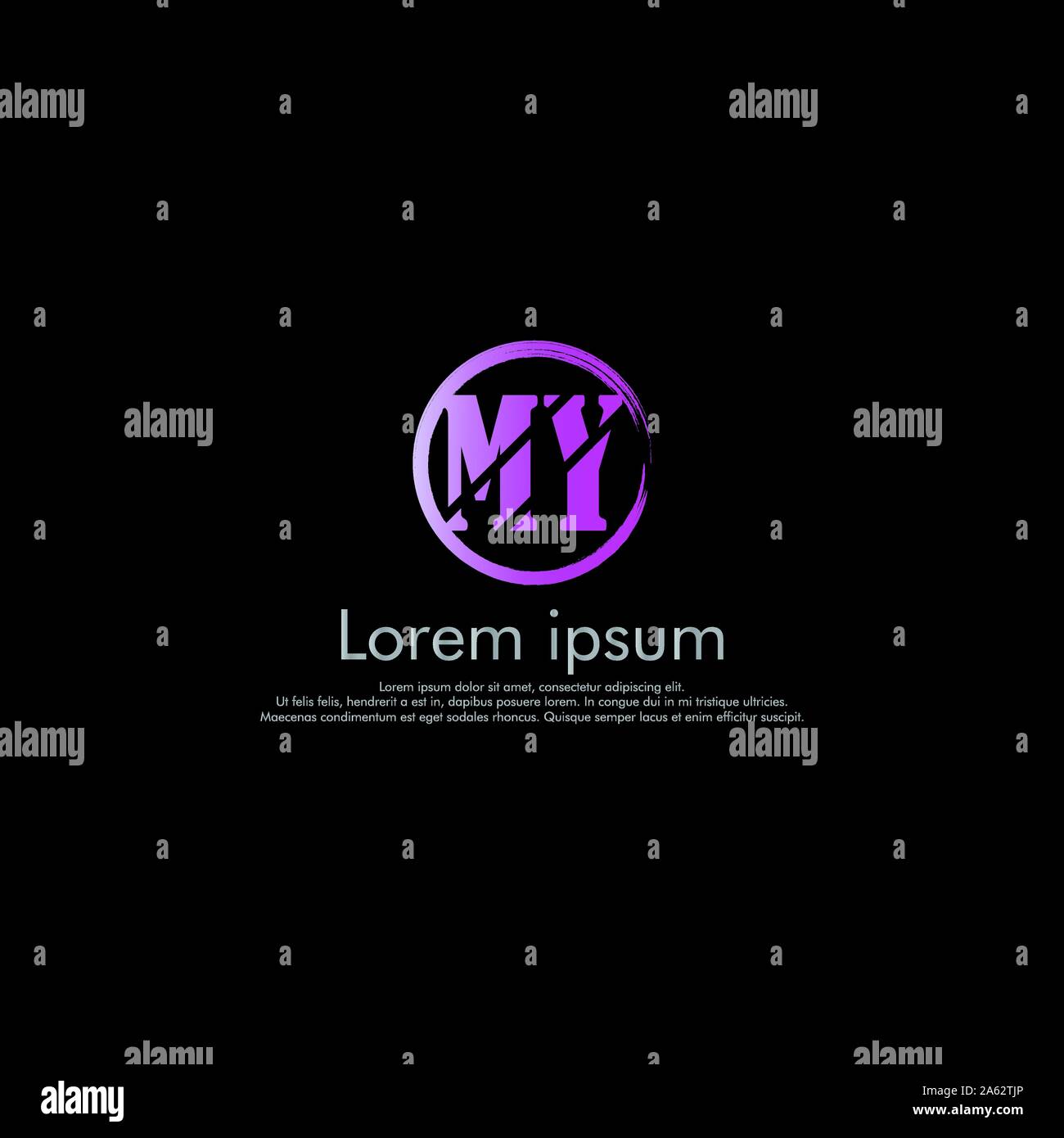 M Y MY Vector initial abstract logo concept Stock Vector Image & Art ...