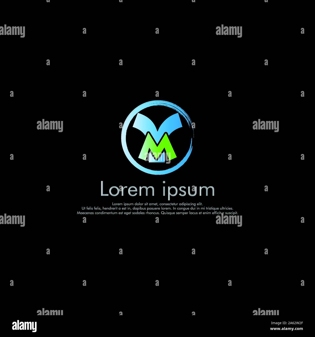 M Y MY Vector initial abstract logo concept Stock Vector Image & Art ...