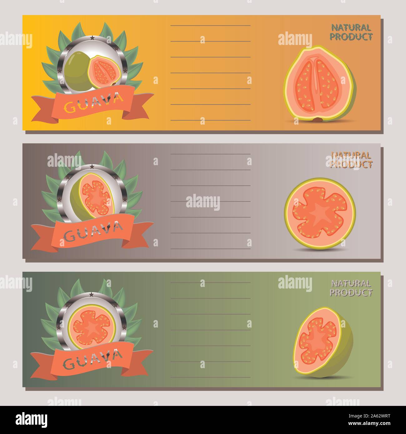 Guava vector vectors hi-res stock photography and images - Alamy