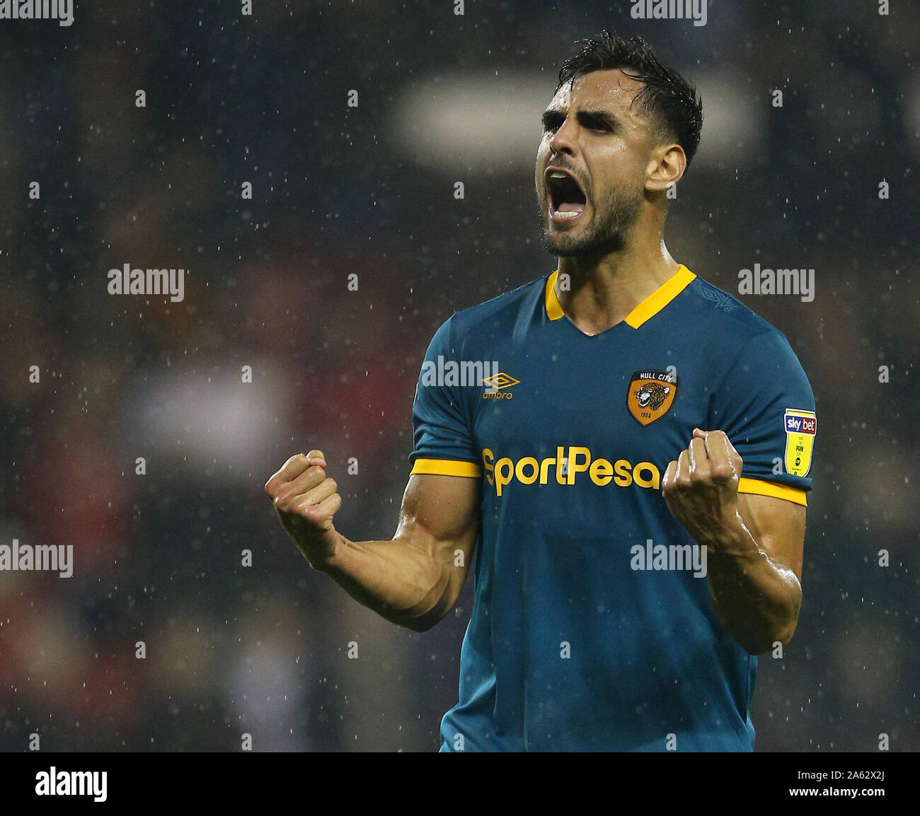 Hull citys ryan tafazolli celebrates hi-res stock photography and ...