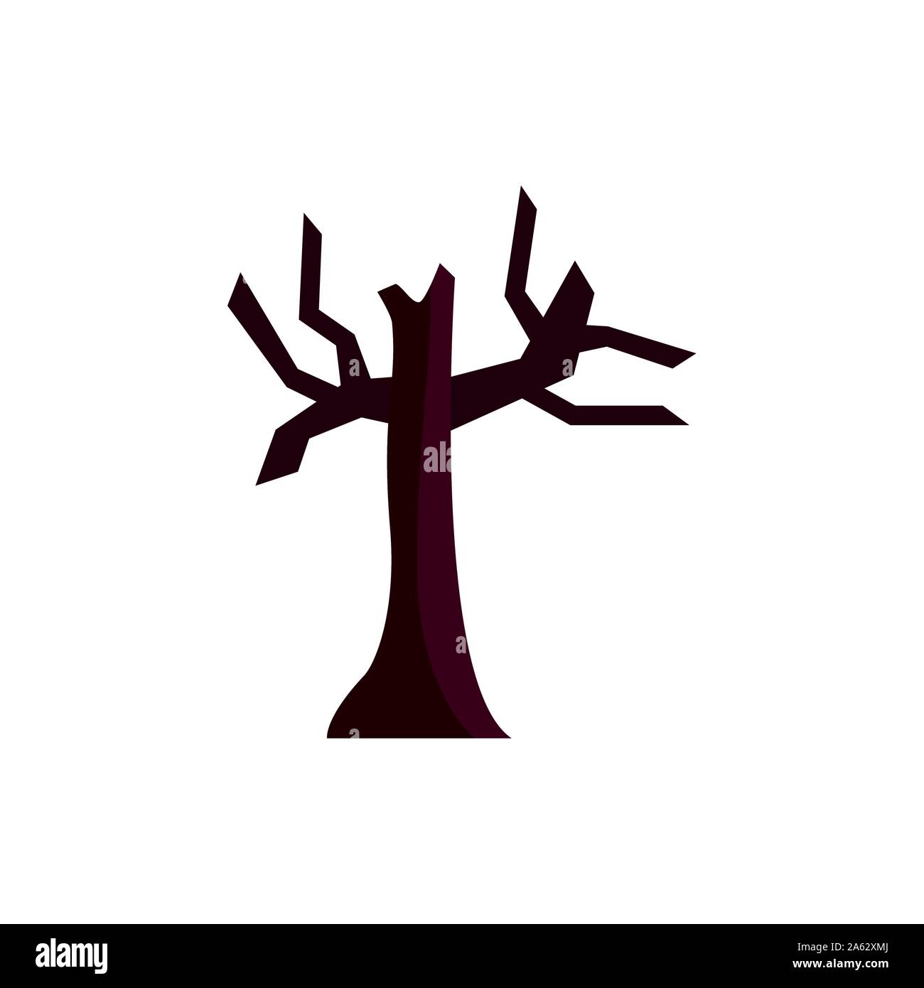 Happy halloween dry tree Stock Vector Images - Alamy