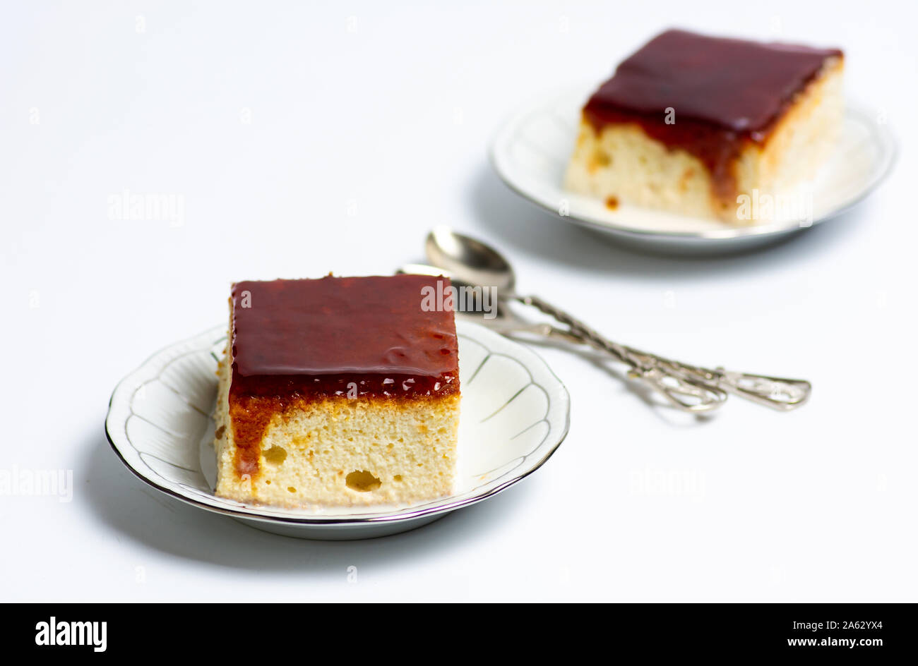 Trilece three milk cake hi-res stock photography and images - Alamy
