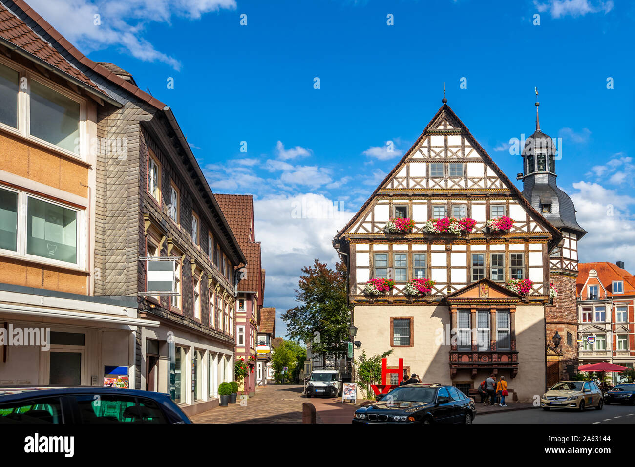 Historical city hall, Hoexter, NRW, Germany Stock Photo - Alamy