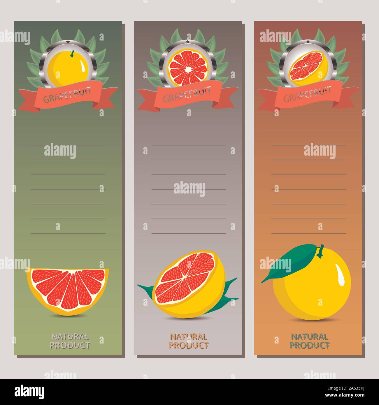 Abstract vector icon illustration logo for citrus fruit grapefruit ...