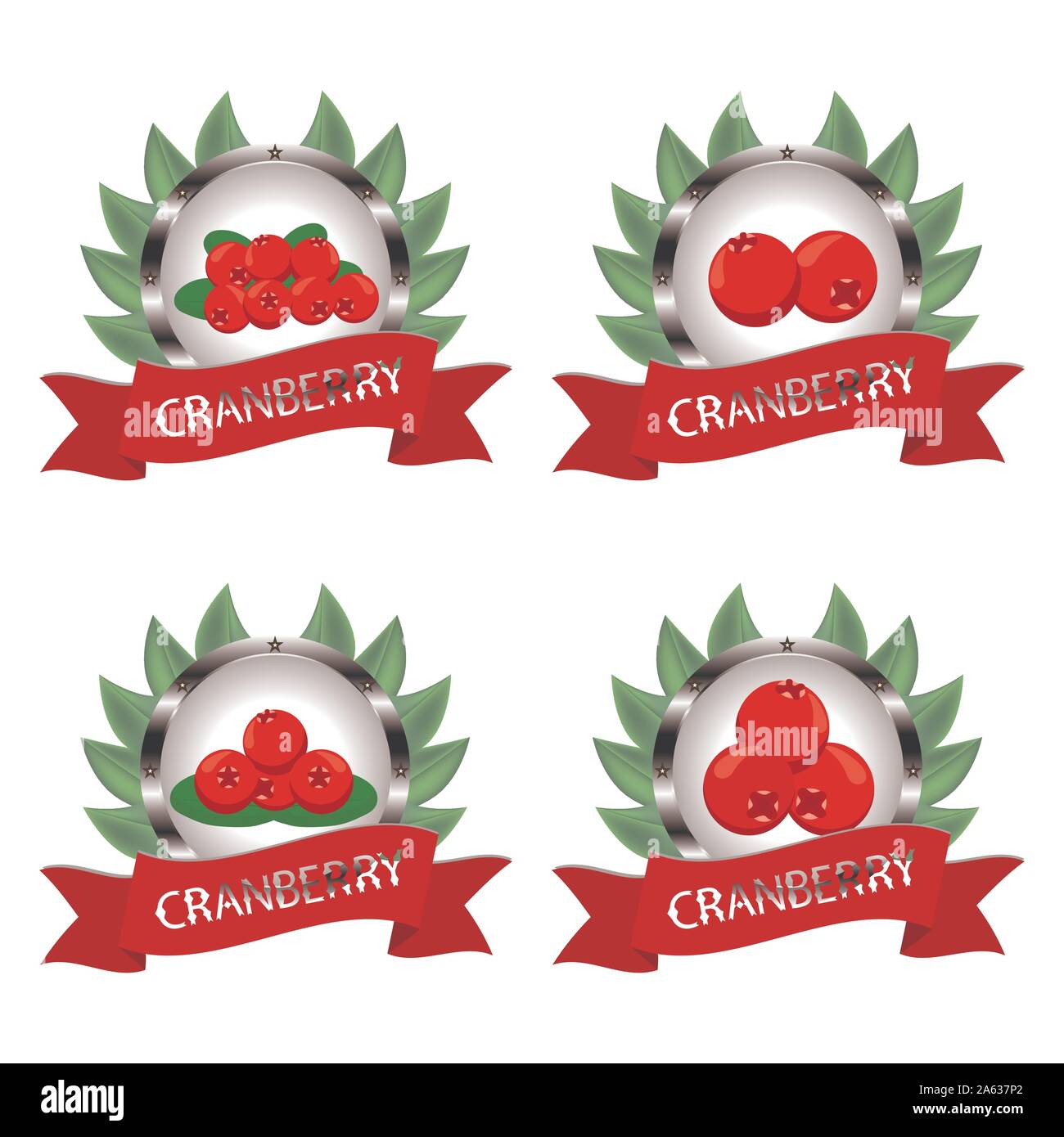 Cranberry pieces Stock Vector Images - Alamy