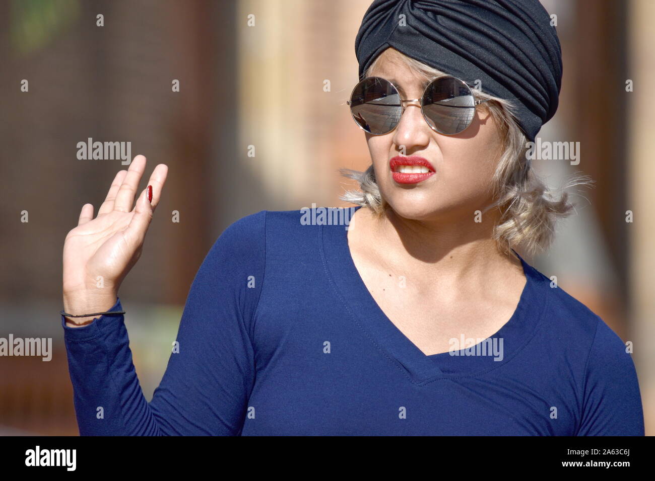 Disgusted Young Diverse Muslim Female Stock Photo - Alamy