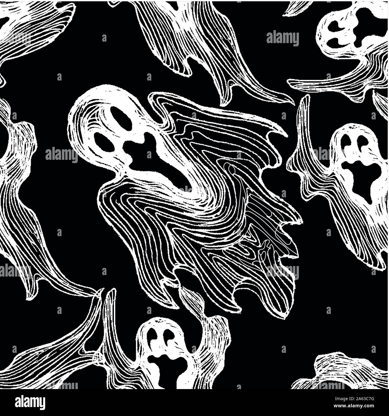 Ghosts pattern Stock Vector Images - Alamy