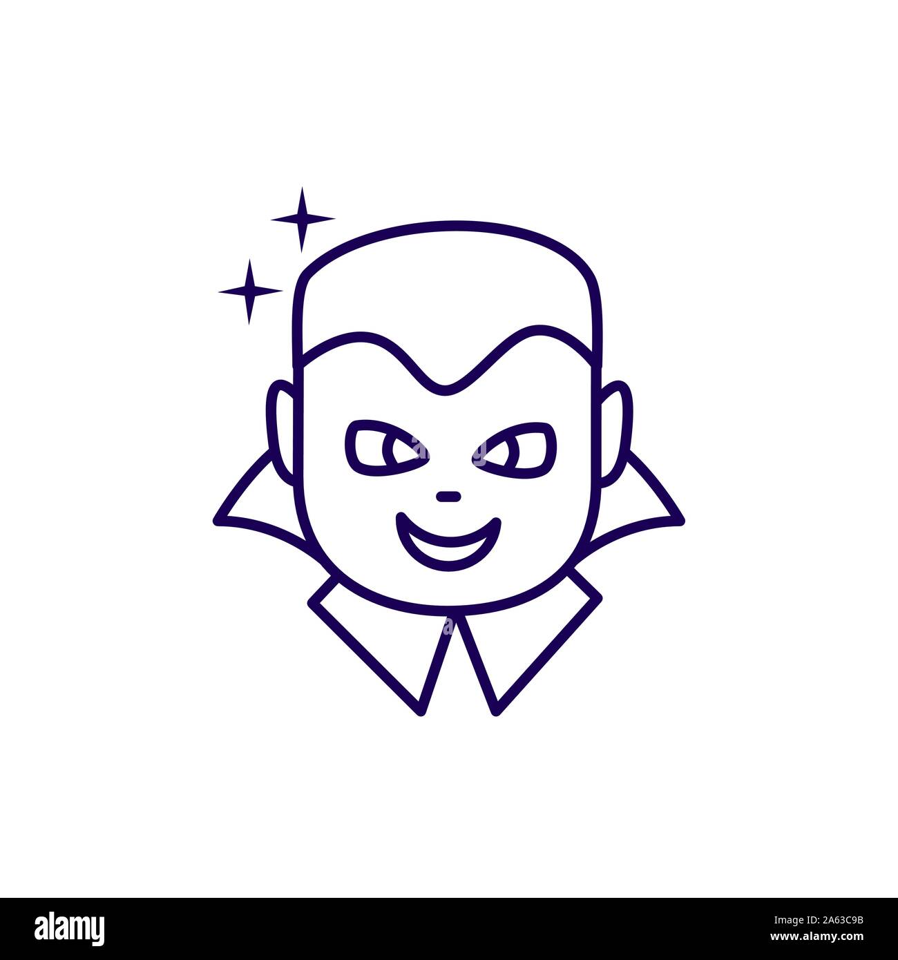 Halloween character head dracula Cut Out Stock Images & Pictures - Alamy