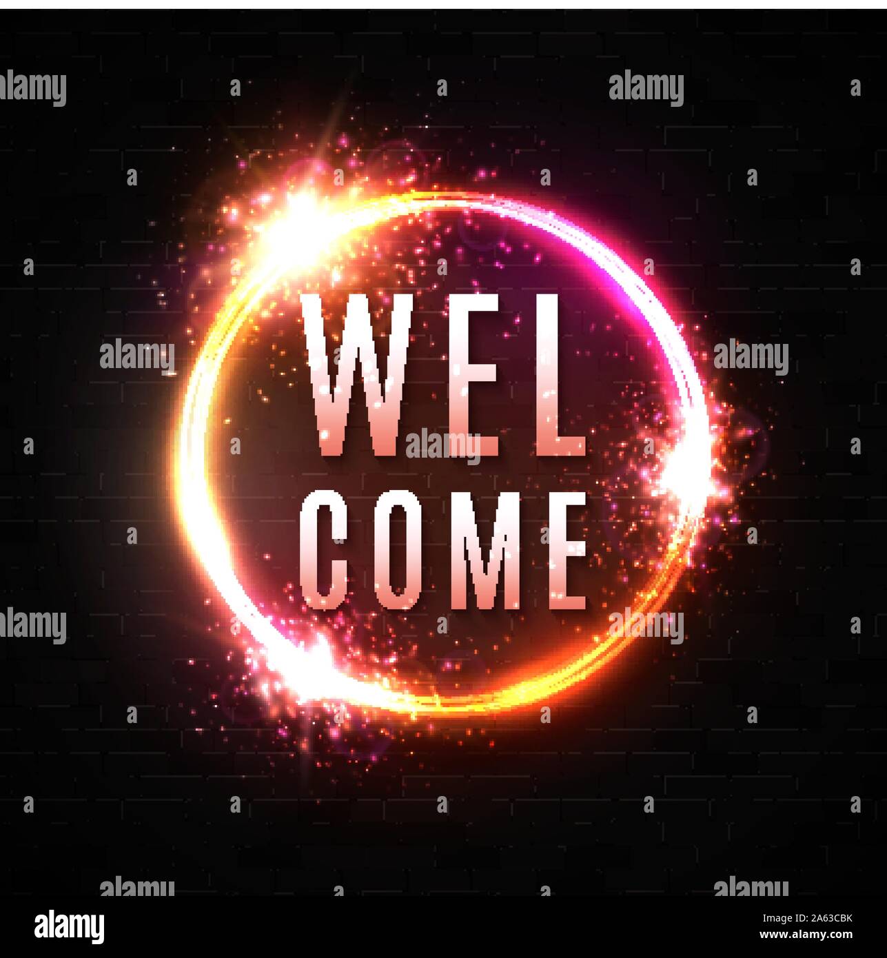 Open sign neon circle hi-res stock photography and images - Alamy