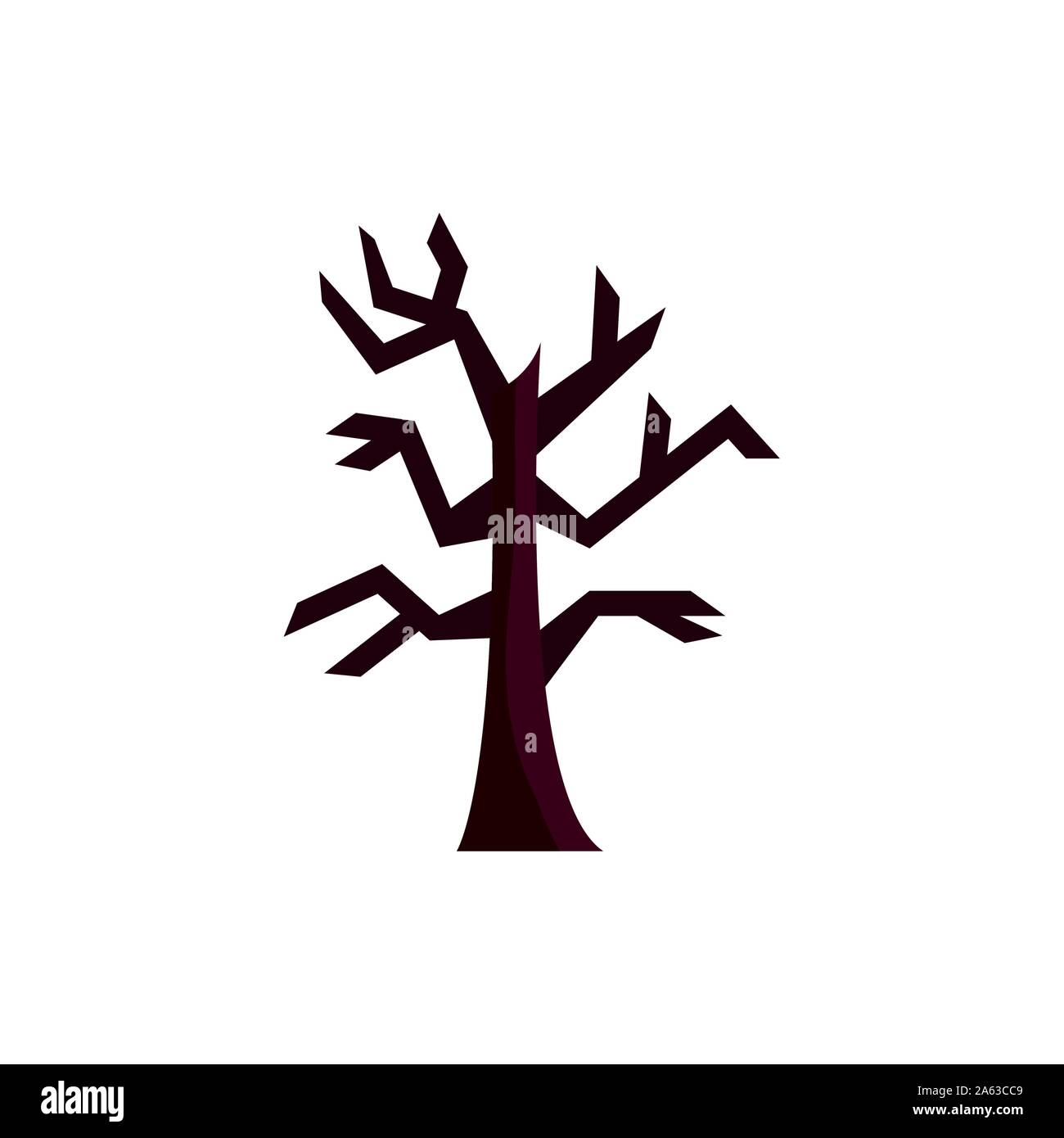 Happy halloween dry tree Stock Vector Images - Alamy
