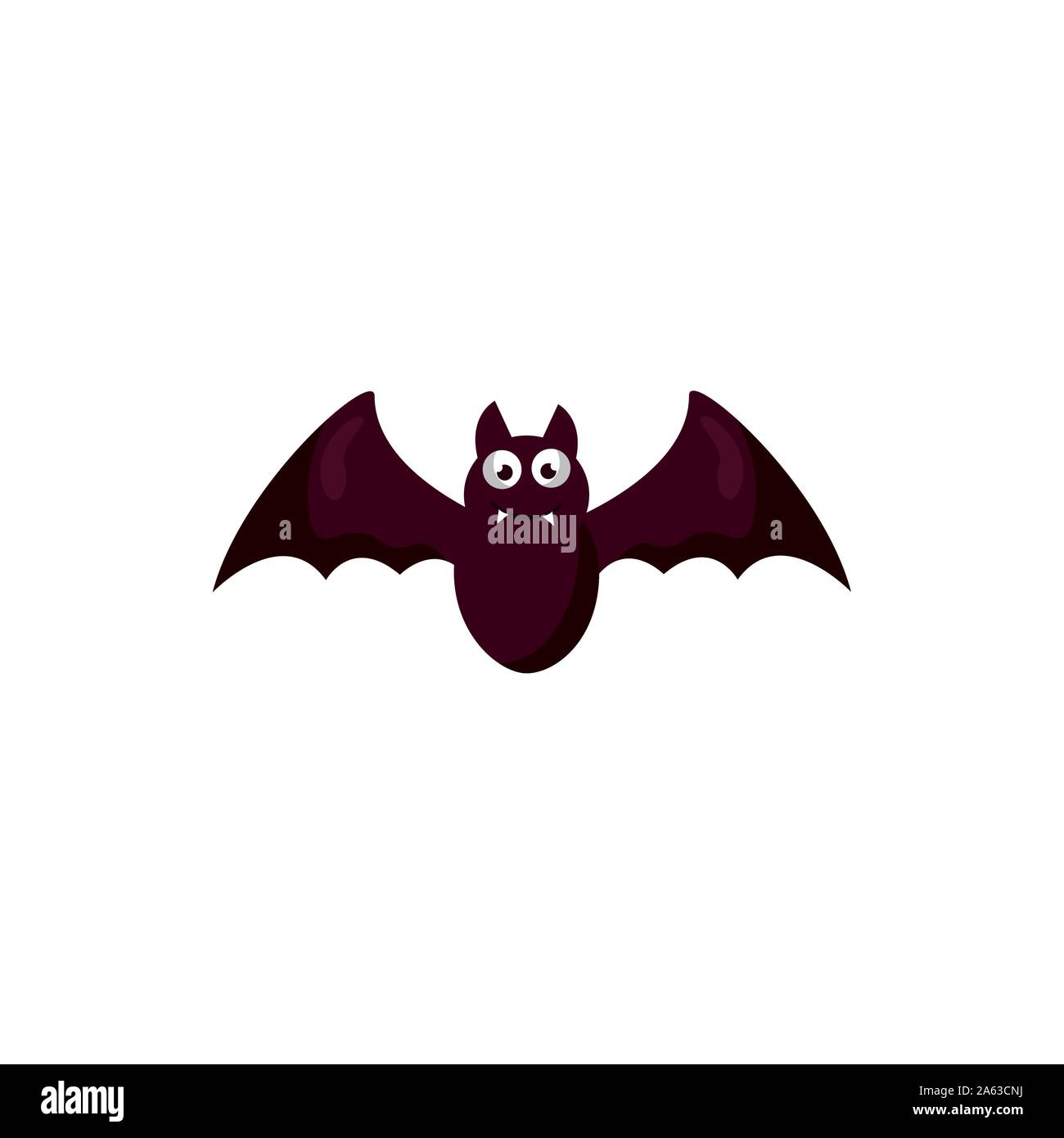 halloween bat flying isolated icon Stock Vector Image & Art - Alamy