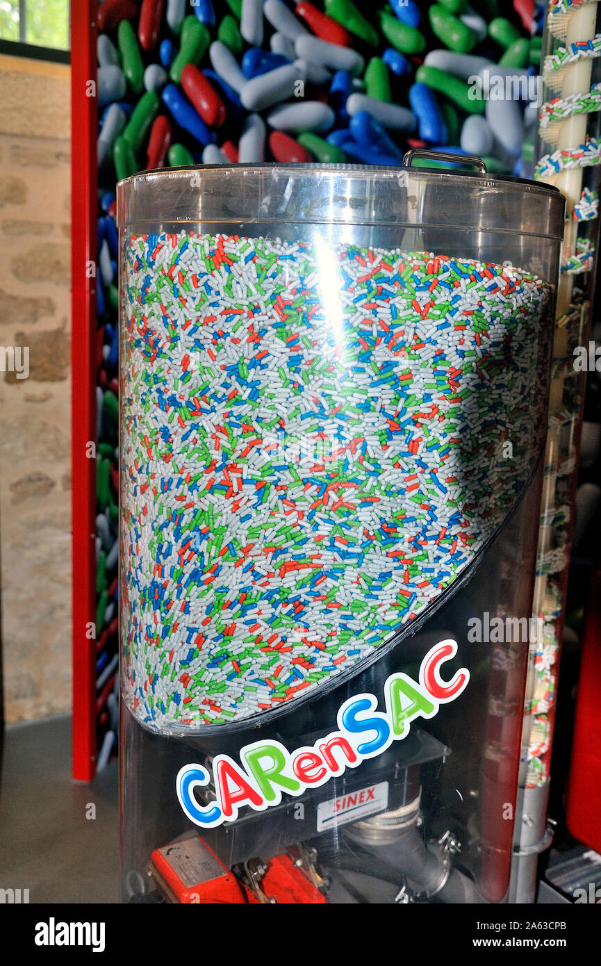 The candy machine room at the Haribo museum in Uzes in the French ...