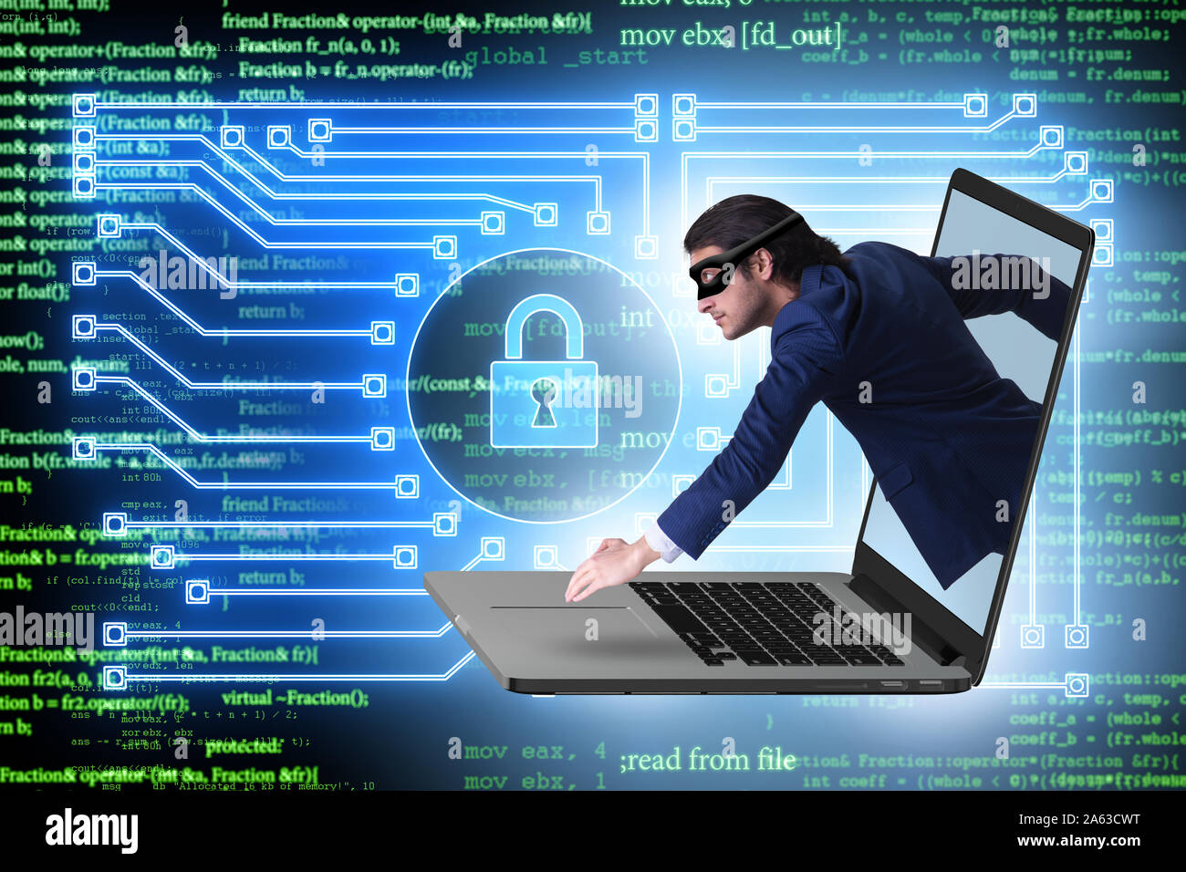 The hacker man trying to steal personal data Stock Photo - Alamy
