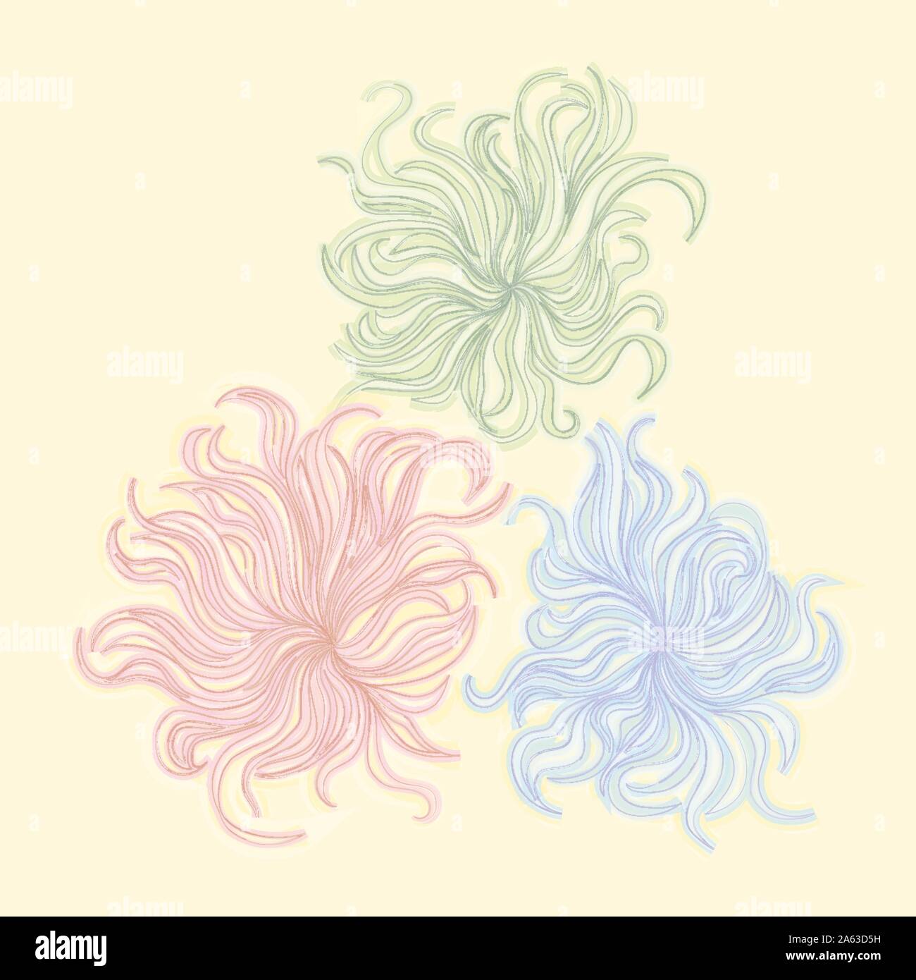 Abstract imaginary flowers Stock Vector Image & Art - Alamy