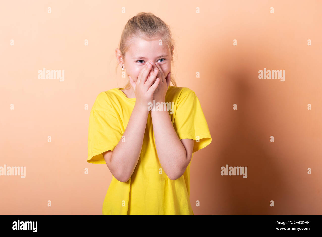 Embarrassed girl dress hi-res stock photography and images - Alamy