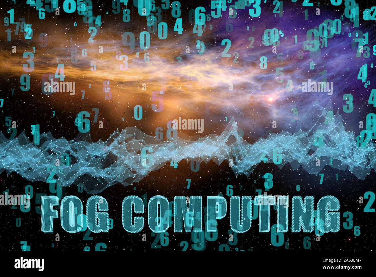 The concept of it fog computing Stock Photo - Alamy