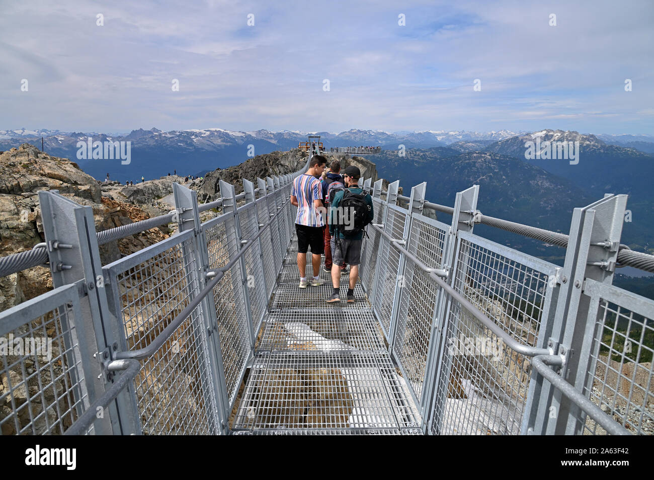 Whistler peak suspension bridge hi-res stock photography and images - Alamy