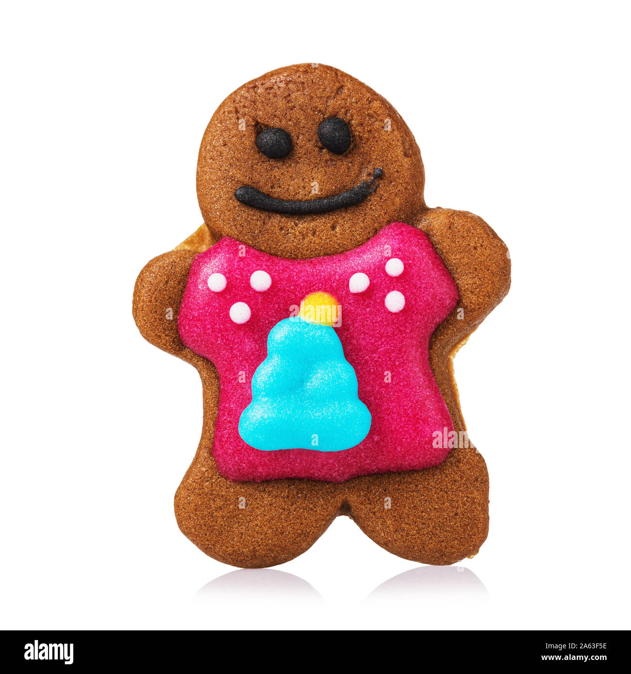 Gingerbread man biscuit Cut Out Stock Images & Pictures - Alamy