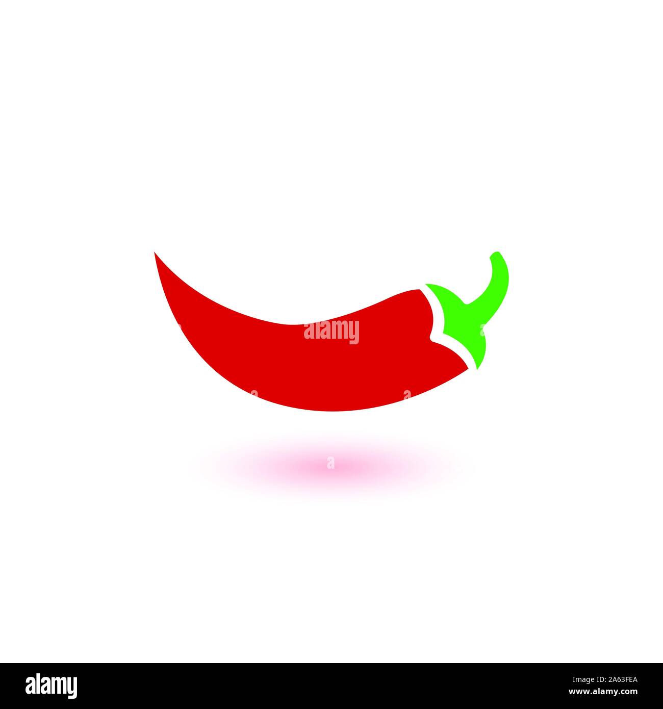 Hot Pepper Icon, chili spice symbol, jalapeno red symbol. Stock Vector ...