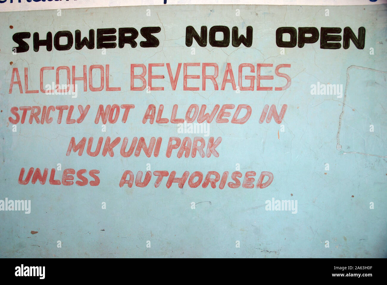 Showers now open sign hi-res stock photography and images - Alamy