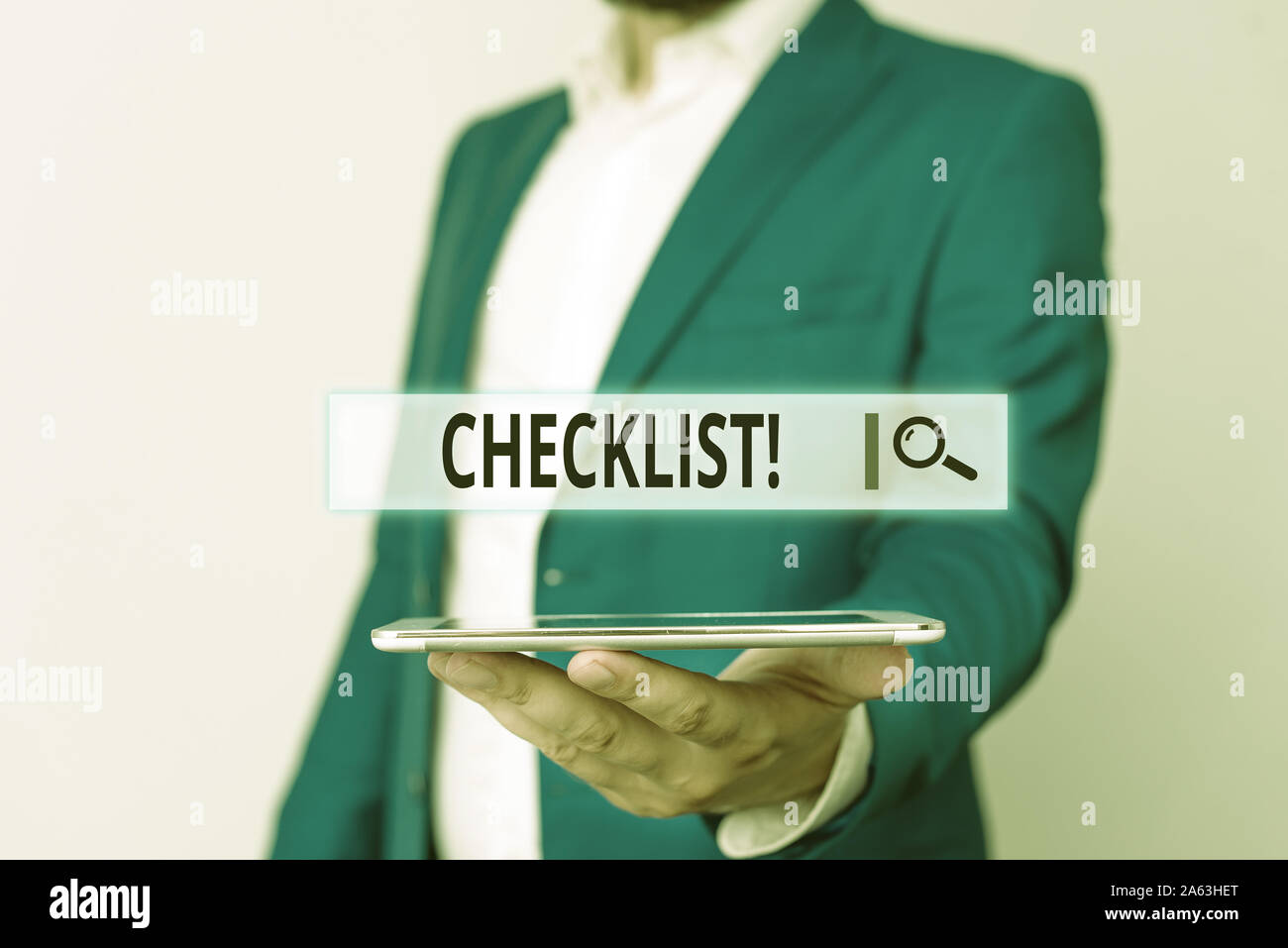 Conceptual hand writing showing Checklist. Concept meaning list items ...