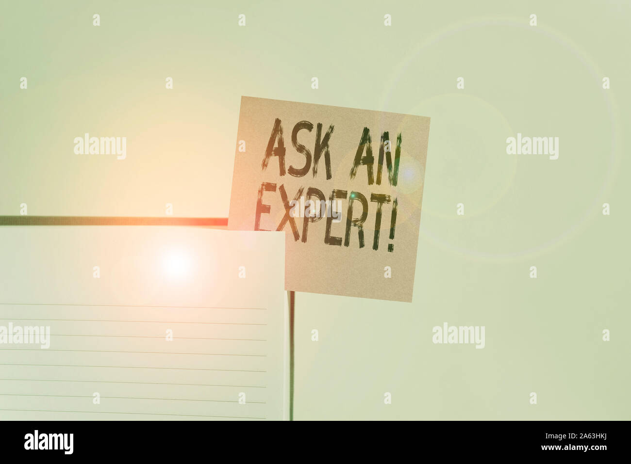 Text sign showing Ask An Expert. Business photo showcasing confirmation ...