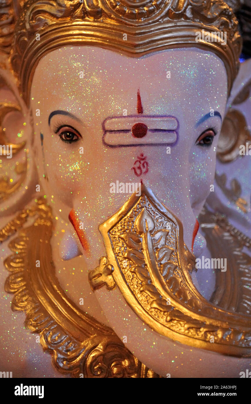 Lord ganpati elephant idol plaster hi-res stock photography and images ...