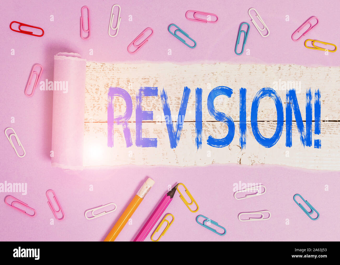 Text sign showing Revision. Business photo showcasing action of ...
