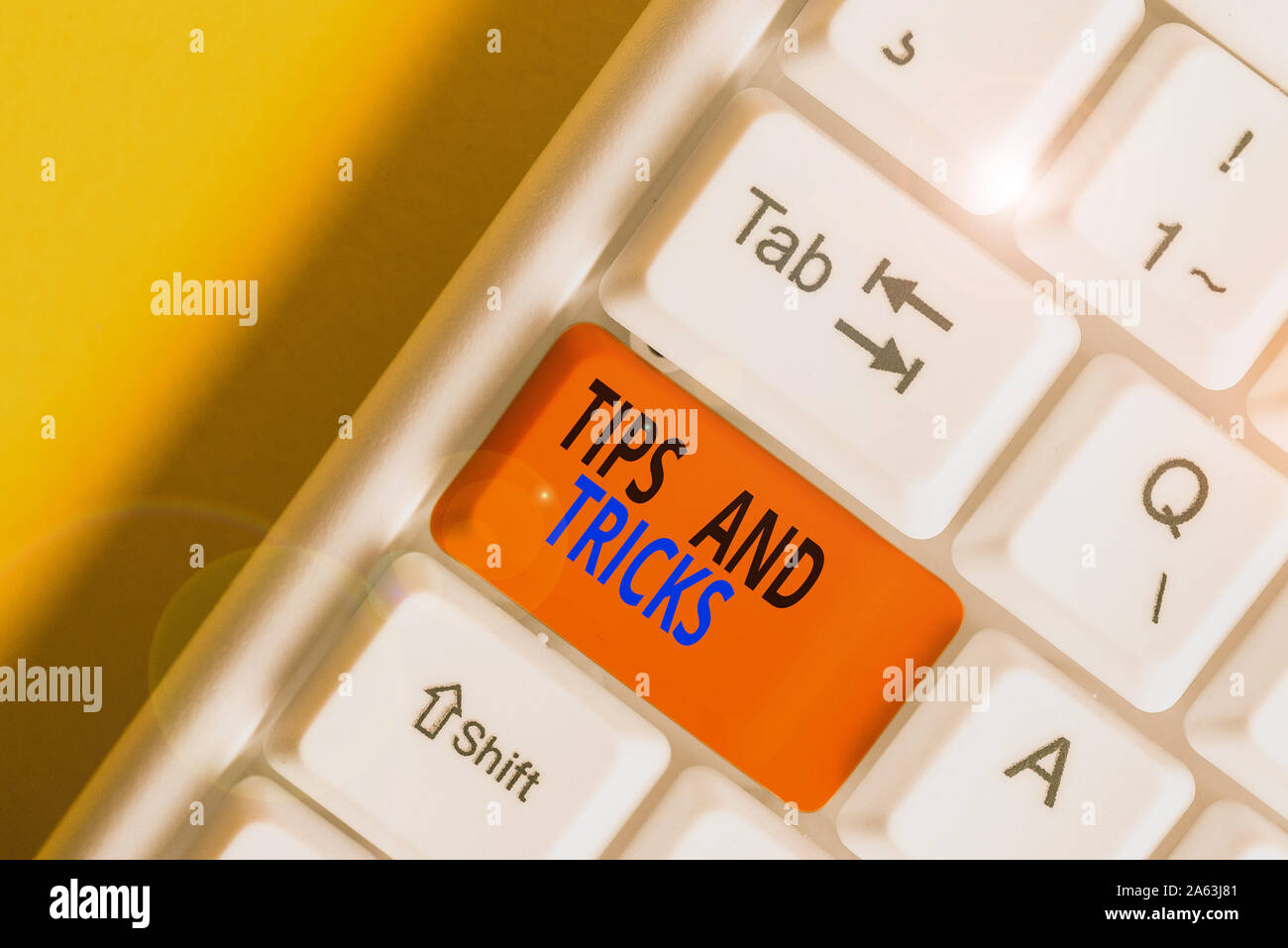 Conceptual hand writing showing Tips And Tricks. Concept meaning means ...