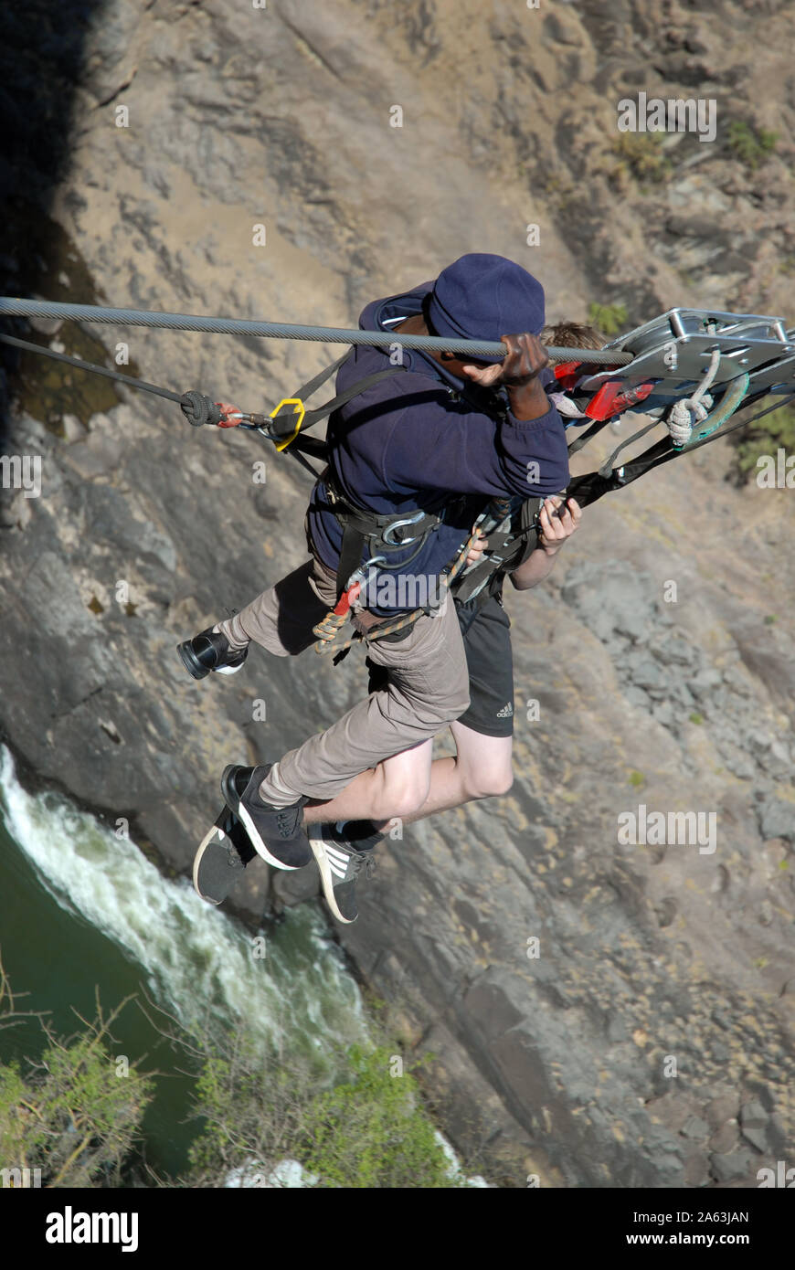 Zambesi bridge over victoria falls hi-res stock photography and images ...