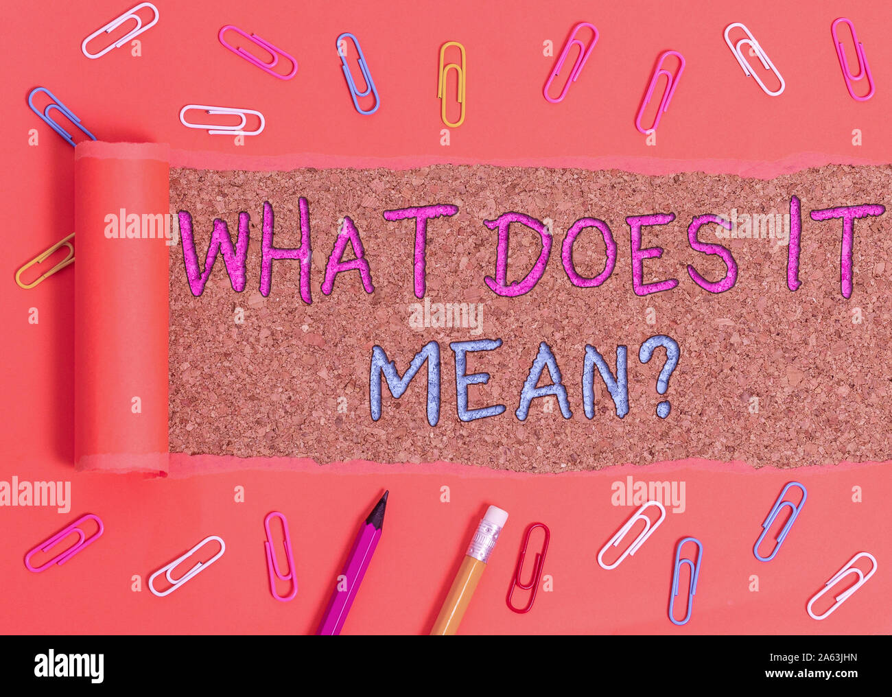 Word writing text What Does It Mean question. Business photo showcasing ...