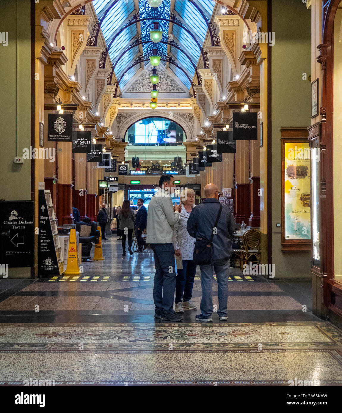 Shopping arcade melbourne hi-res stock photography and images - Alamy