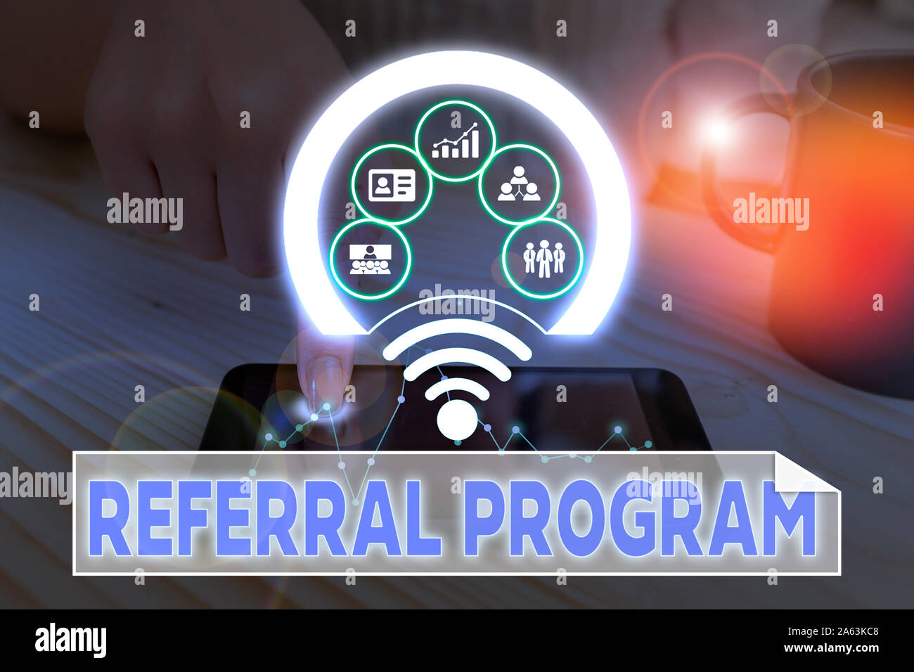 Handwriting text Referral Program. Conceptual photo employees are ...