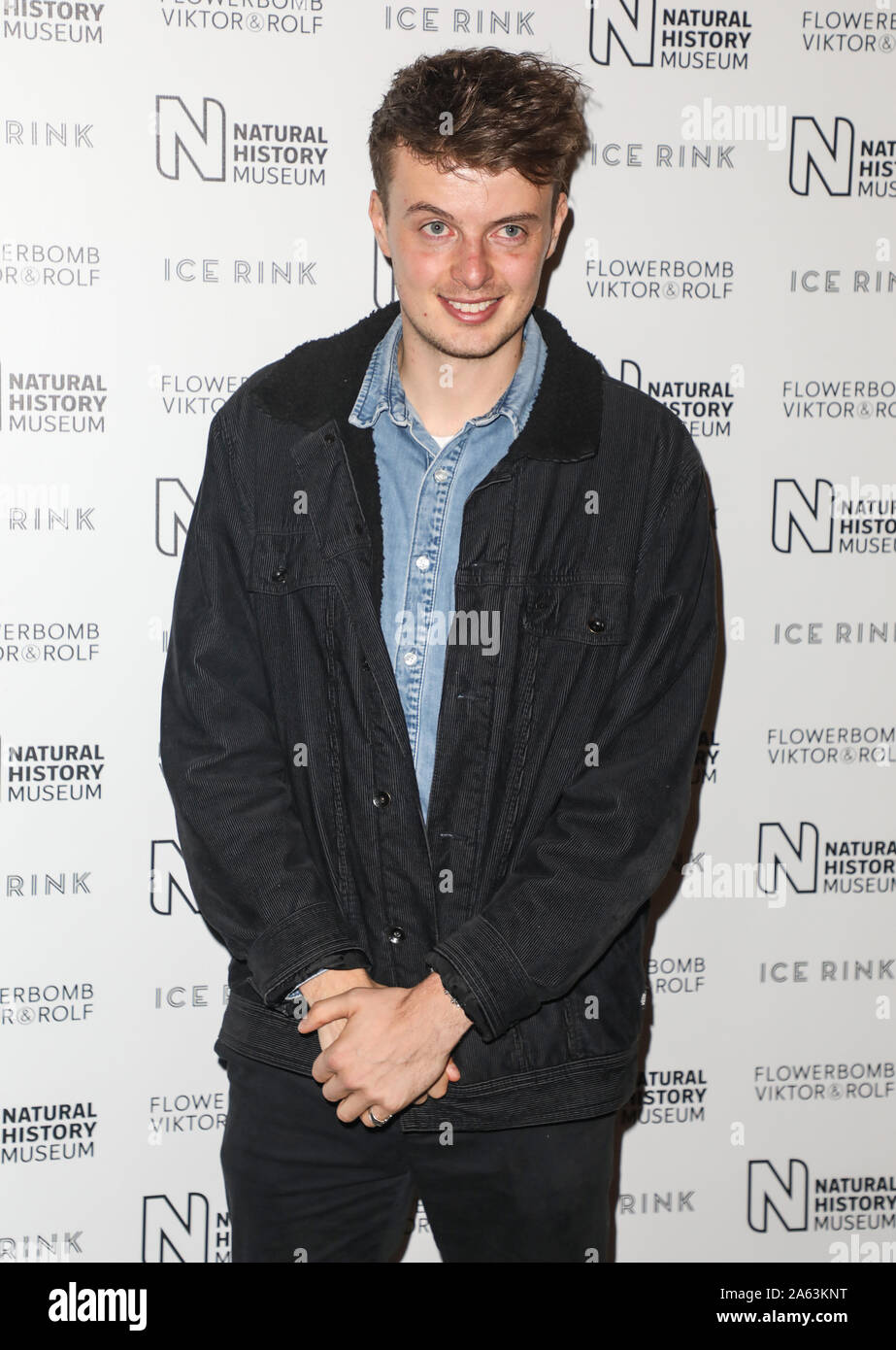 Alex Hobern attending the launch party for the Natural History Museum ...