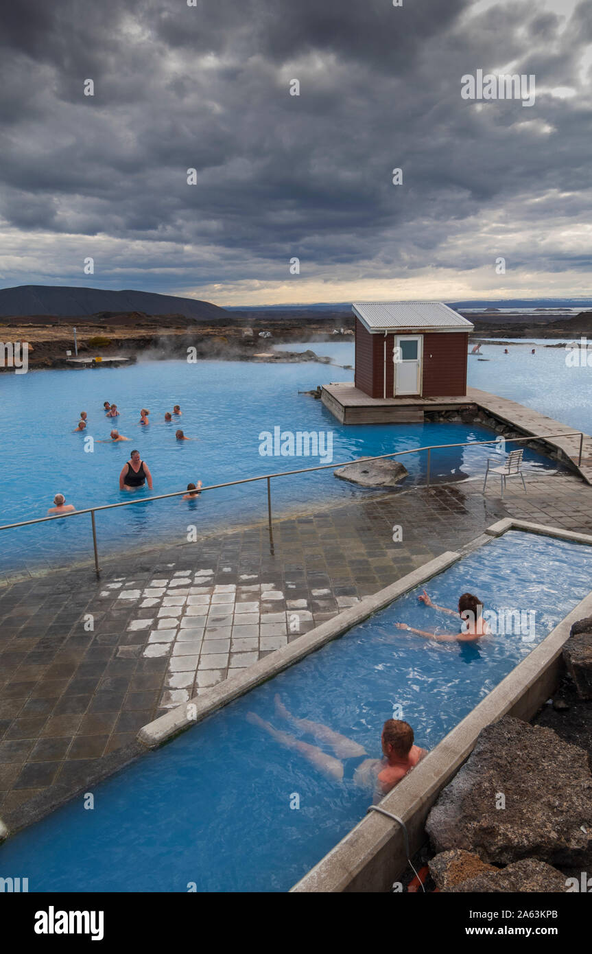 Geothermal hot spring, Reykjahlid, Iceland Stock Photo - Alamy