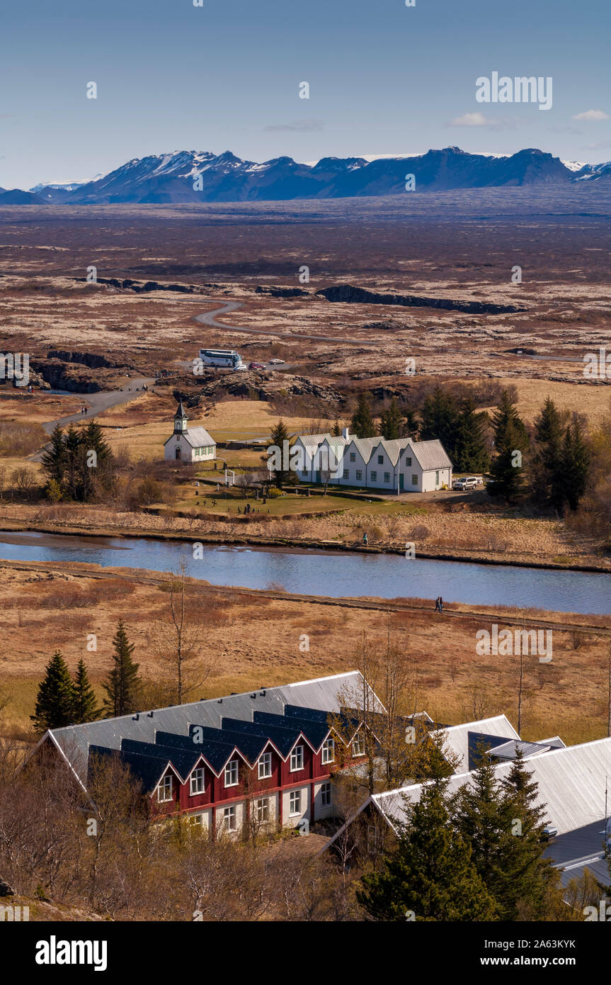 Mid-Atlantic Rift zone, Thingvellir National Park, Iceland Stock Photo ...
