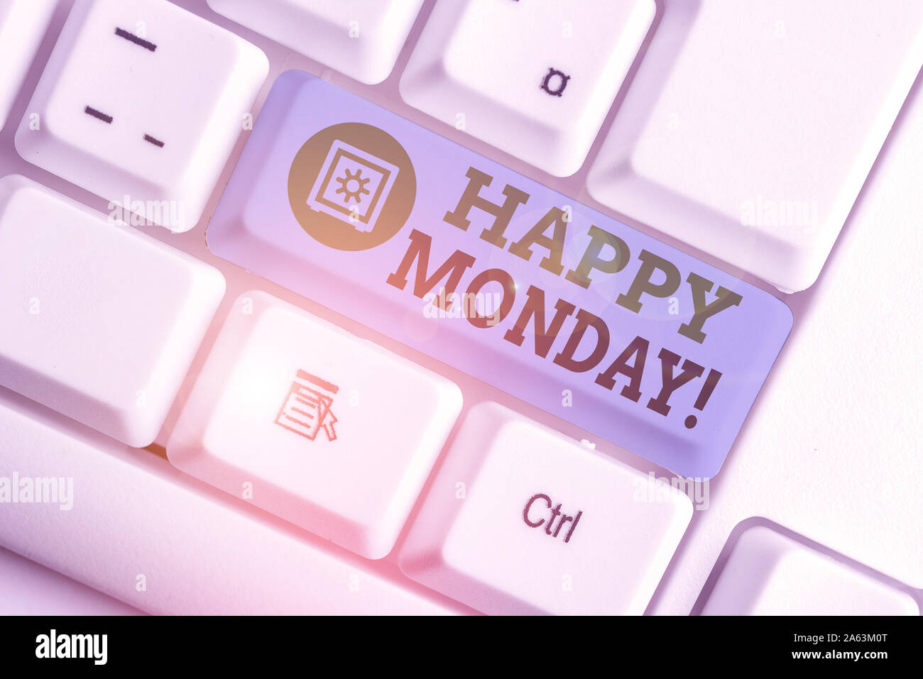 Text sign showing Happy Monday. Business photo text telling that ...